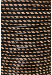 Interiérový květináč MASTELLO, ratan, 33x30 cm, natur/černá