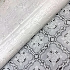 Ubrus PVC kulatý krajkový EL-17C (různé velikosti)