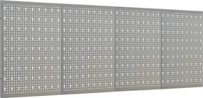 Nástěnné děrované panely 4 ks 40 x 58 cm ocel 145350