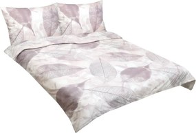 Povlečení bavlna 200x220, 2ks 70x90 cm béžový list
