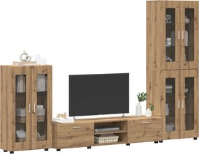 Sestava TV skříněk FLORIN 3 ks Artisanový dub Kompozitní dřevo 3397963