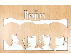 Dřevěná dekorace The Beatles