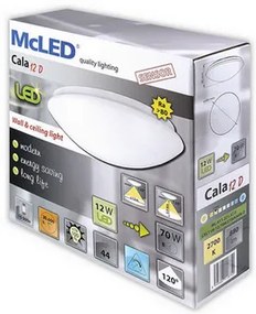 LED svítidlo McLED Cala 12D 12W IP44 2700K teplá bílá, s pohybovým čidlem ML-411.221.32.0