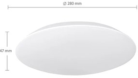 Solight LED osvětlení Adrano s ochranou proti vlhkosti, IP54, 18W, 1530lm, 3CCT, 28cm