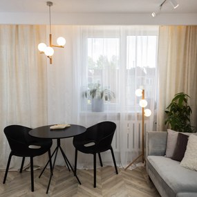 TK Lighting Stojací lampa Estera Wood s dekorem dřeva pro žárovku 3x G9 TK5809