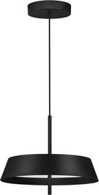 Matně černé hliníkové LED stmívatelné závěsné svítidlo ø 45 cm Velio – Nova Luce