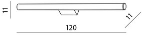 LED nástěnné svítidlo Jaro 120 3000K
