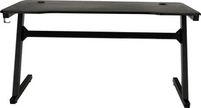 Herní stůl / počítačový stůl, černá / červená, MACKENZIE 140cm