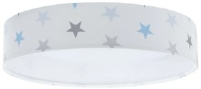 LED Stmívatelné svítidlo GALAXY KIDS LED/24W/230V hvězdičky bílá/šedá/modrá + DO