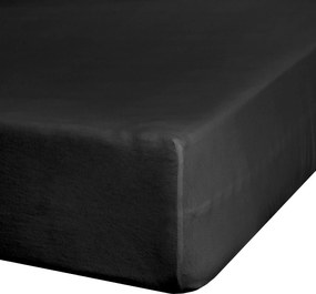 JERSEY PROSTĚRADLO JERSEY3 180X200 CM ČERNÉ