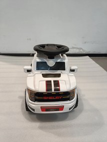 AIYAPLAY odrážedlo pro malé děti, dětské auto Shelby s zadním košem, otevírací kapotou, pro věk 18–72 měsíců, bílé