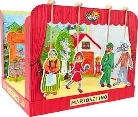 MARIONETINO – Loutkové divadlo: Červená Karkulka a Perníková chaloupka (9 loutek)