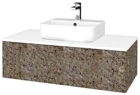 Dřevojas Koupelnová skříňka MODULE SZZ1 100 Varianta: N07 Stone / N07 Stone