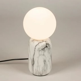 Stolní luxusní lampa Giordanni Marmor Bianco