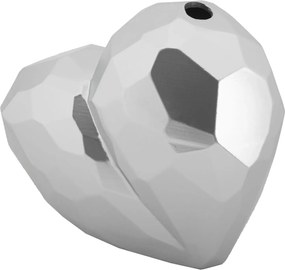 Váza Heart 18 cm stříbrná