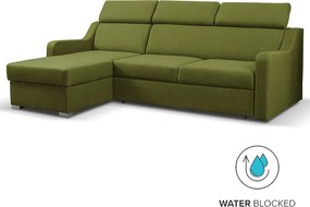 Sedací souprava MIKELI | 232x158 cm | UNI | rozkládací + úložný prostor | AKCE | olivově zelená 12