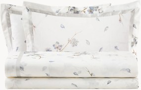 Sada povlečení z bavlněného perkálu Peach Blossoms, 4 díly