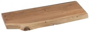 Nástěnná dřevěná police z akáciového dřeva - malá