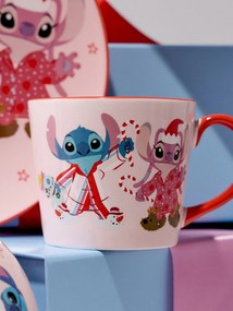 Sinsay - Sada: hrnek, miska a talíř Stitch - vícebarevná