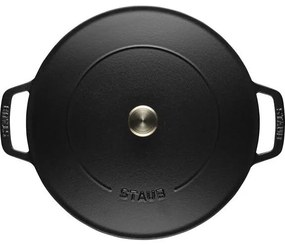 Staub Chistera kastrol s poklicí 28 cm/3,7 l černý, 12612825