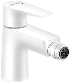 Hansgrohe Talis E, páková bidetová baterie s odtokovou soupravou s táhlem, matná bílá, HAN-71720700