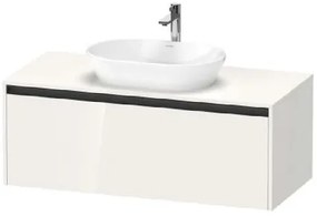 Duravit Ketho.2 - Umyvadlová skříňka s výřezem 459x1200x550 mm, 1 zásuvka, lesklá bílá K24887022220000