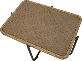 Konferenční stolek Cebu 75 cm černý/hnědý