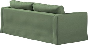 Potah na pohovku IKEA  Karlstad 3-místná, nerozkládací, dlouhý barva zelená látka pletený vzor