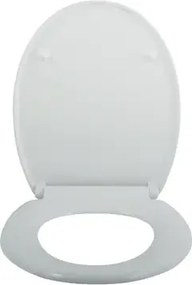 MSV EASY CLEAN WC prkénko bílé / duroplast Thermodur / nerezové panty