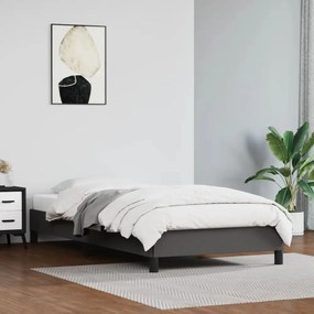 Rám postele šedá 100 x 200 cm umělá kůže - Default Title