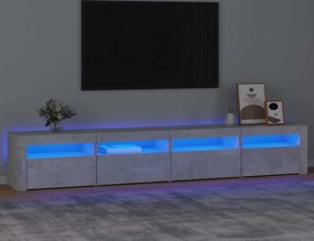 vidaXL TV skříňka s LED osvětlením 240x35x40 cm [3152763] Barva: Bílá