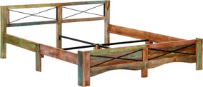Rám postele masivní recyklované dřevo 180 x 200 cm 247668