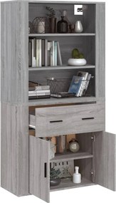 Skříň highboard šedá sonoma kompozitní dřevo 3185381