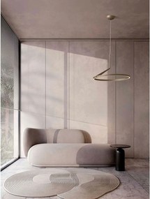 Hliníkové LED stmívatelné závěsné svítidlo v růžovo zlaté barvě ø 60 cm Tilia – Nova Luce