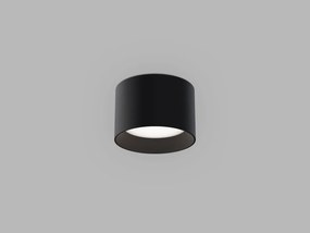 Led2 Přisazené stropní LED svítidlo ZETA ON, XS ⌀ 9 cm Barva: Černá, Stmívání, řízení: DALI/PUSH