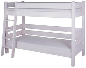 Gazel Sendy etážová postel 90 x 200 cm palanda 180 cm smrk bílá
