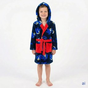 Chlapecký župan s kapucí Ježek Sonic, EU 98 Černá