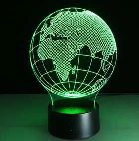 Madrid Magnificence Globe - LED lampa - 7 různých barev - USB - P108