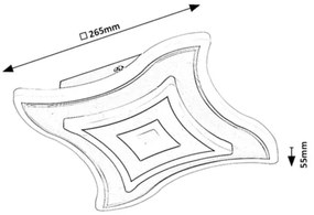 Rabalux 6958 - LED Stropní svítidlo TANELI LED/20W/230V 3000/4000/6000K