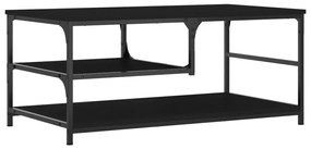 Konferenční stolek černý 90 x 49 x 40 cm kompozitní dřevo - Default Title