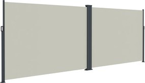 Dvojitá zatahovací markýza/boční zástěna BestBerg BBSU-2S300BG / 180 x 600 cm / béžová