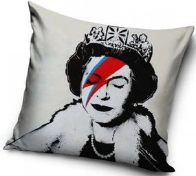 Polštářek Banksy Queen Ziggy, 40x40 cm