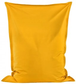 Polštář k sezení - žlutý ekokůže