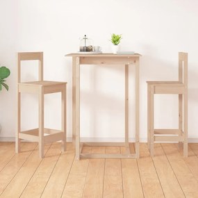 Barové stoličky 2 ks 40 x 41,5 x 112 cm masivní borové dřevo