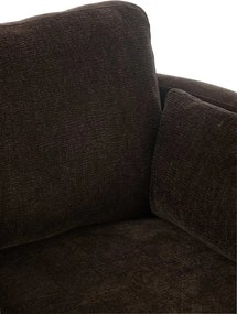 Tmavě hnědé relaxační křeslo Swivel - 100*109*89cm