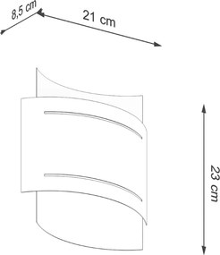 Sollux Lighting Nástěnné svítidlo HESTIA černé
