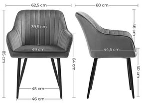 Set čtyř jídelních židlí LDC087G03-4 (4 ks)
