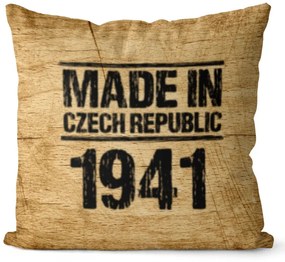 Polštář Made In + rok (Velikost: 40 x 40 cm, rok: 1941)