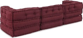 Modulová pohovka Textil Bordó 210 x 70 x 56 cm 3315072