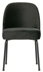 Černé sametové jídelní židle v sadě 2 ks Vogue – BePureHome